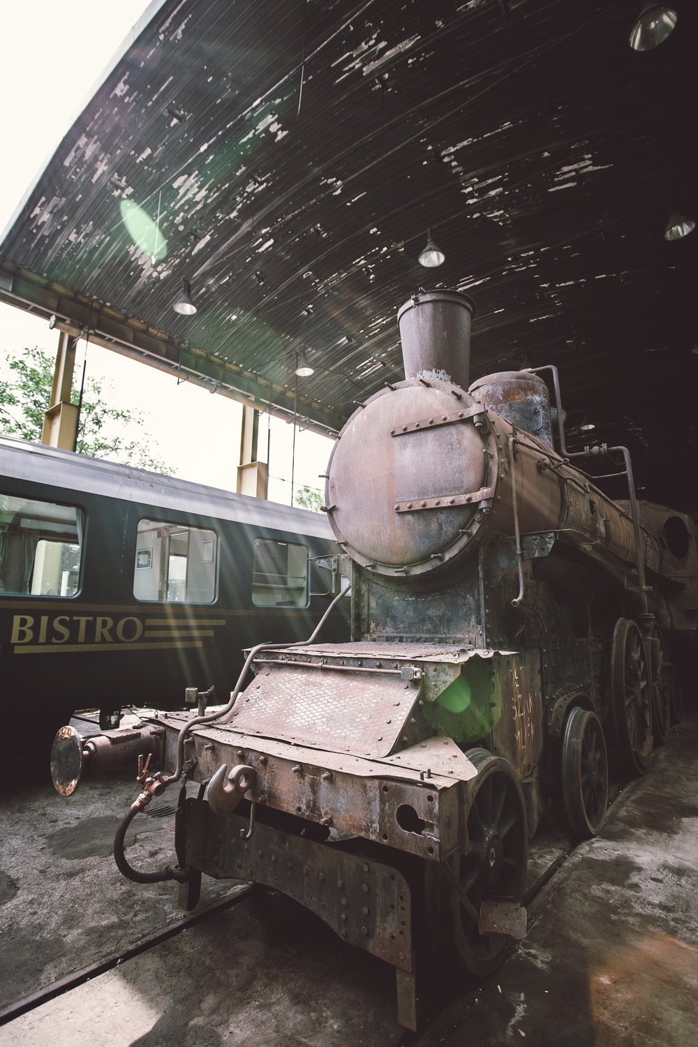 A steam locomotive at the Eiffel Art Studios - Opera