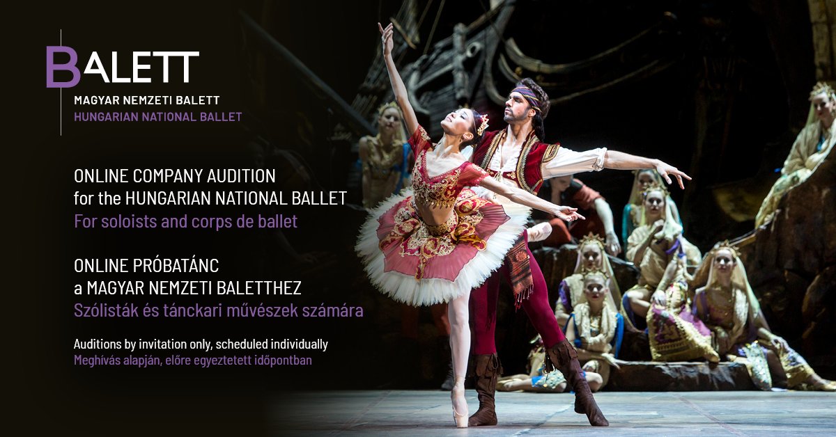 Online audition for the Hungarian National Ballet - Opera