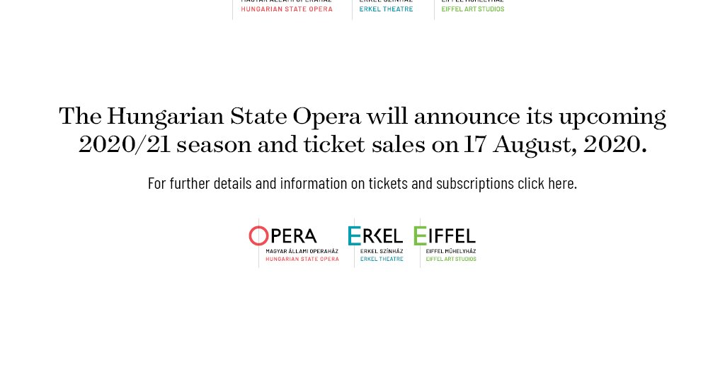 Season update - Opera